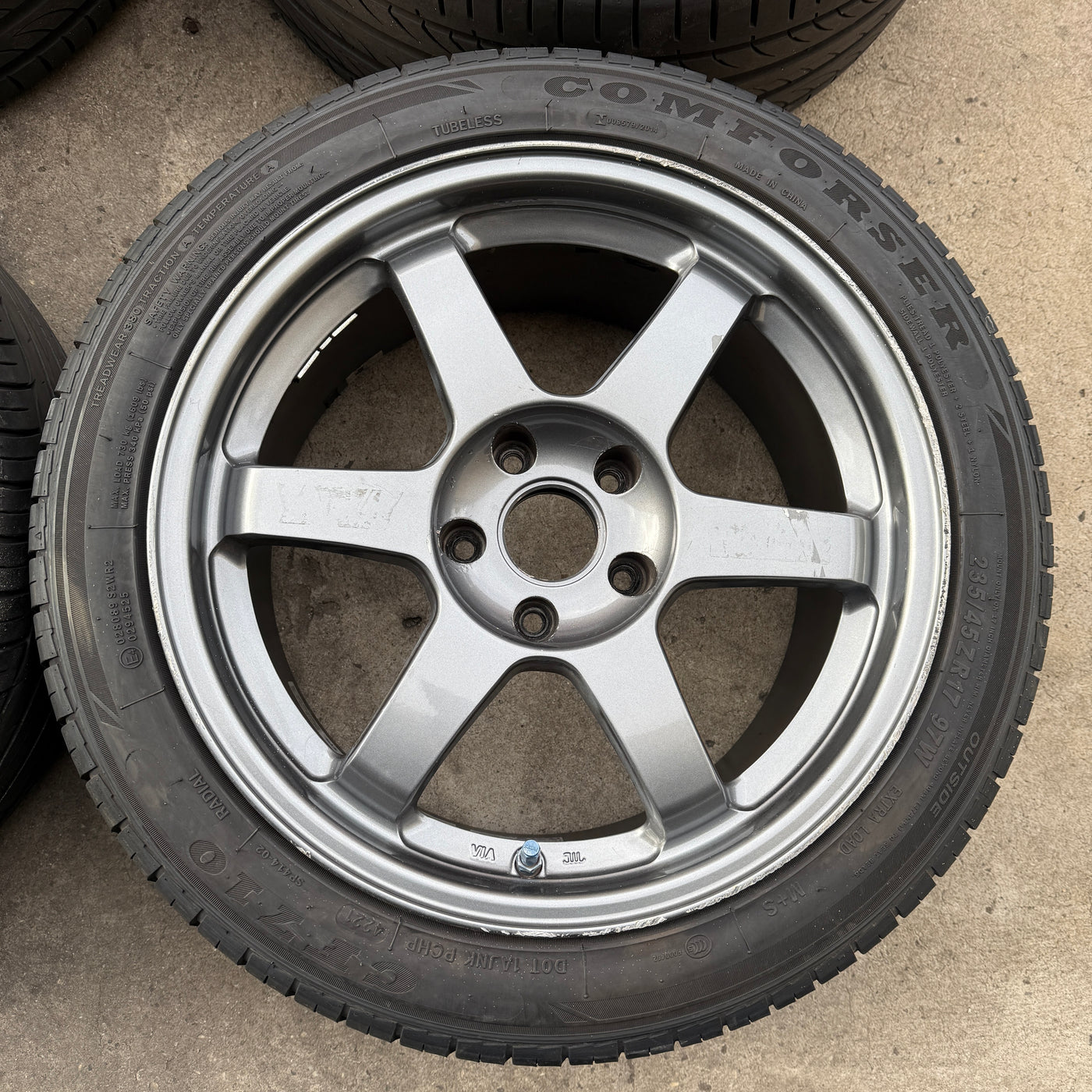 RAYS Volk Racing TE37 OG JDM Wheels 17x8.5+30 5x114.3 — Type R Performance
