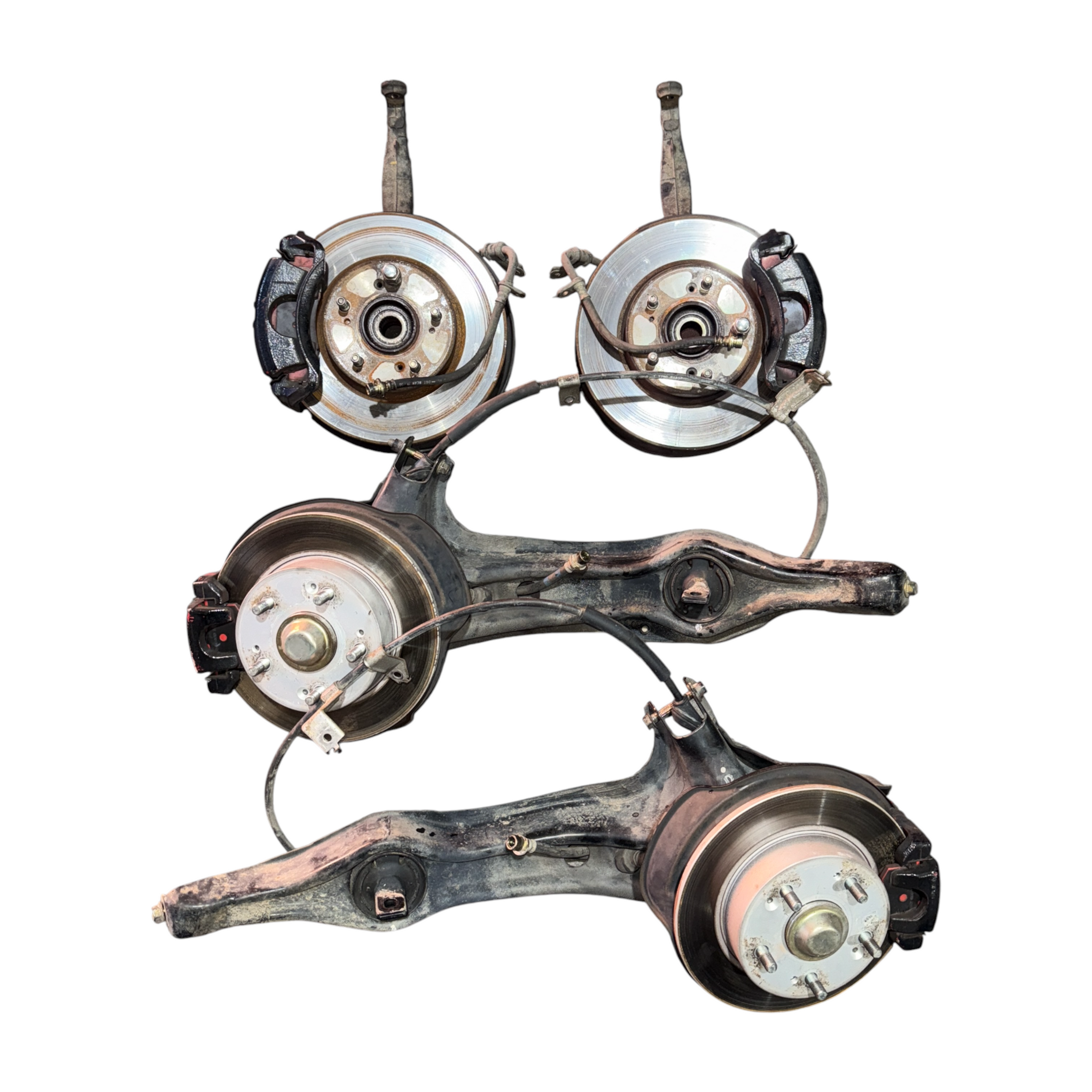 5 Stud Lug Conversion Front Rear Hubs Trailing Arms 5x114.3 Honda Inte ...