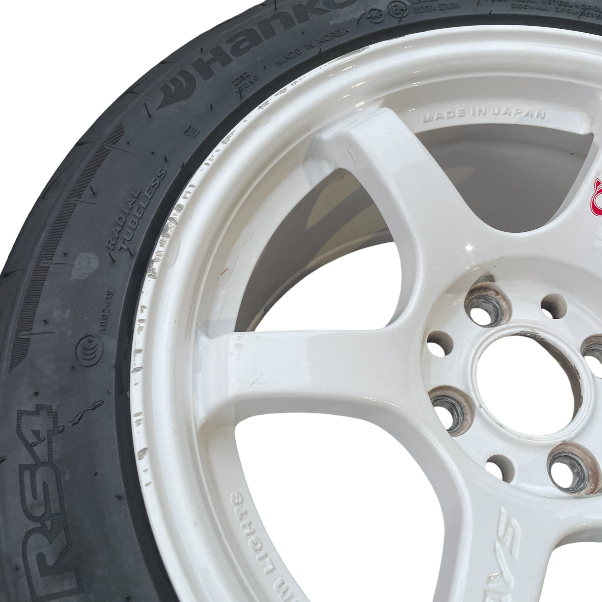 RAYS Gramlights 57DR Wheels 15x8+28 4x100 White — Type R Performance