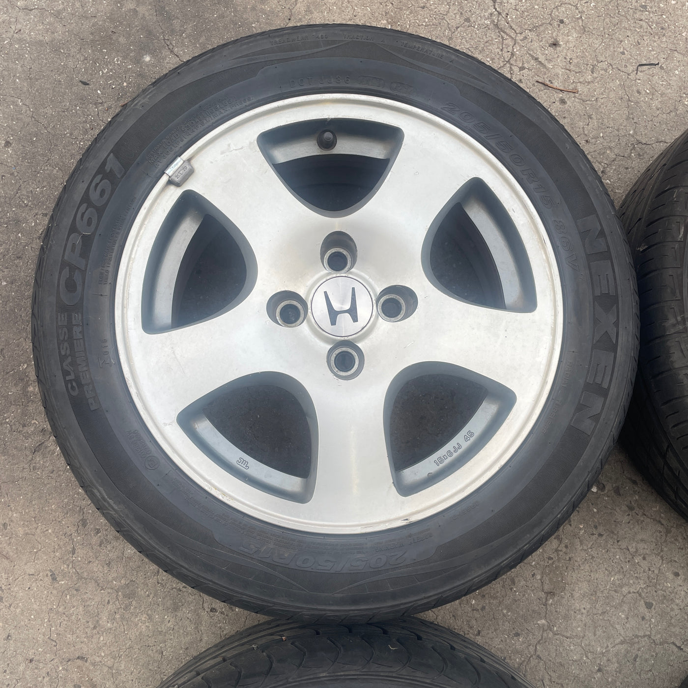 Honda Integra Fat Fives 15" Wheels 15x6+45 4x100 — Type R Performance